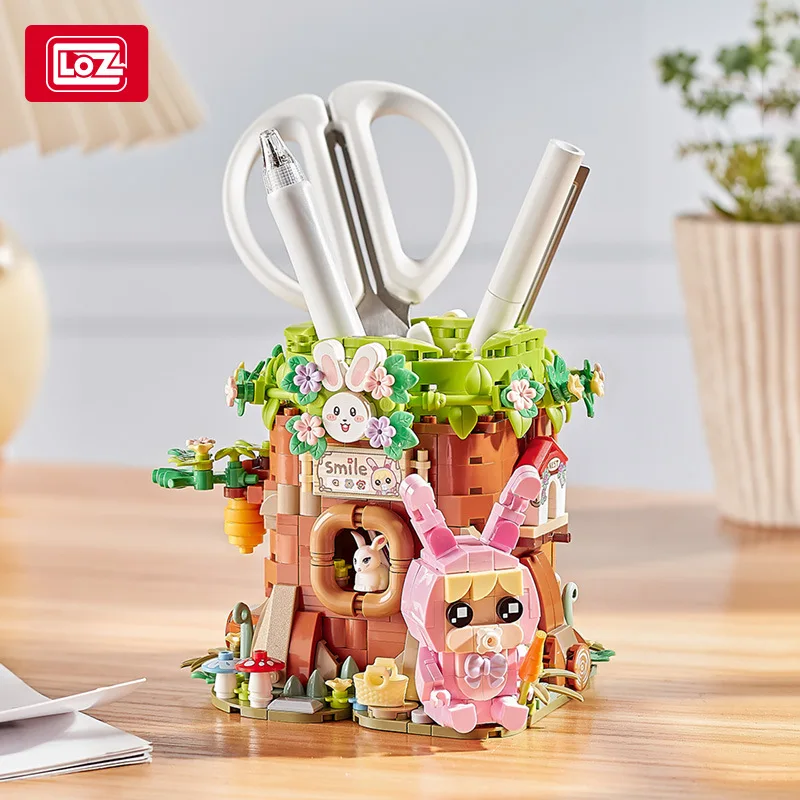LOZ-Lizhi-1942-Tree-Stake-Pen-Holder-Building-Block-Gifts-for-Children ...