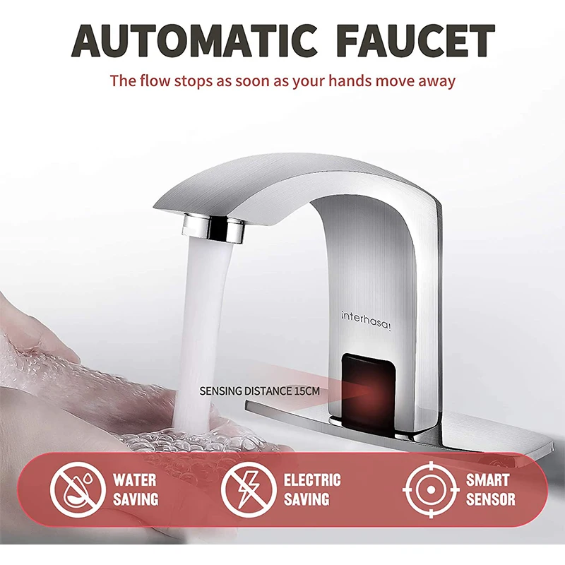 Touchless-Bathroom-Faucet-Chrome-Automatic-Bathroom-Sink-Faucet-with ...