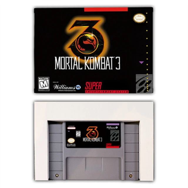 Mortal Kombat 3 Snes Box