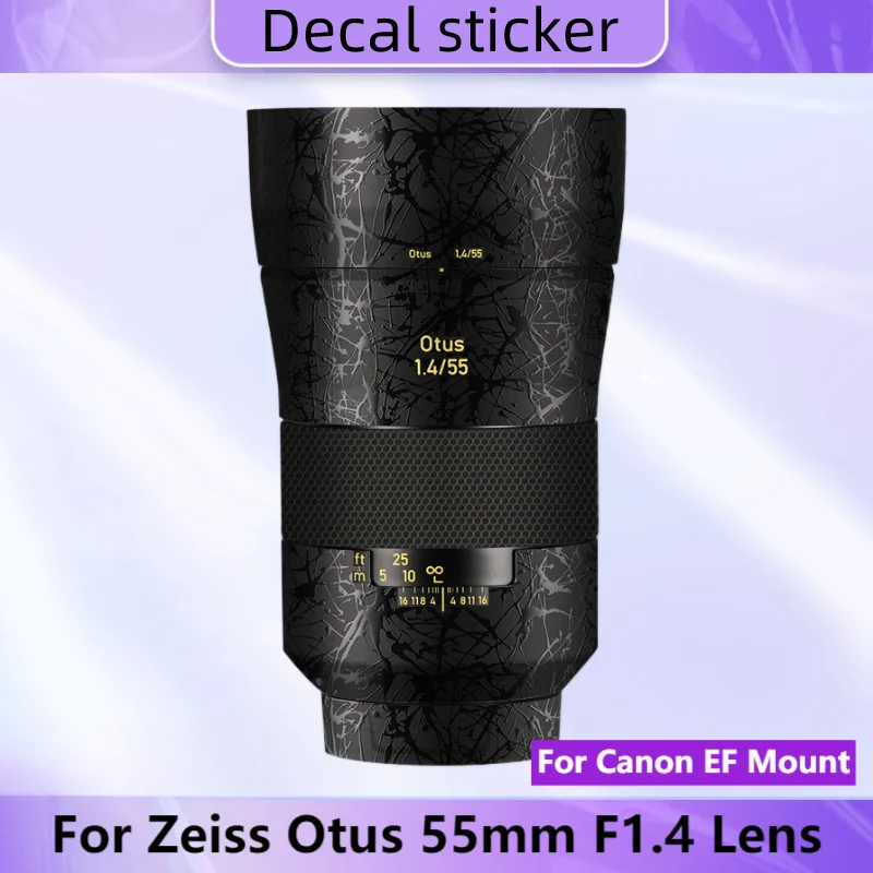For Zeiss 55 F1.4 for Canon EF Mount Lens Skin for ZEISS Otus 55mm F1.4 ...