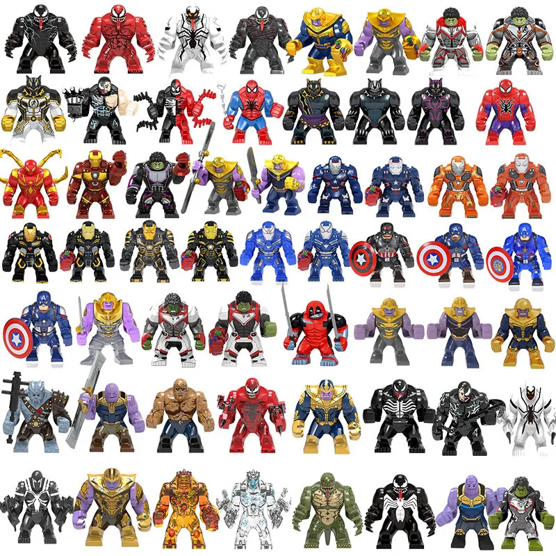 New-Marvel-Avengers-series-3D-superhero-characters-large-model-building ...