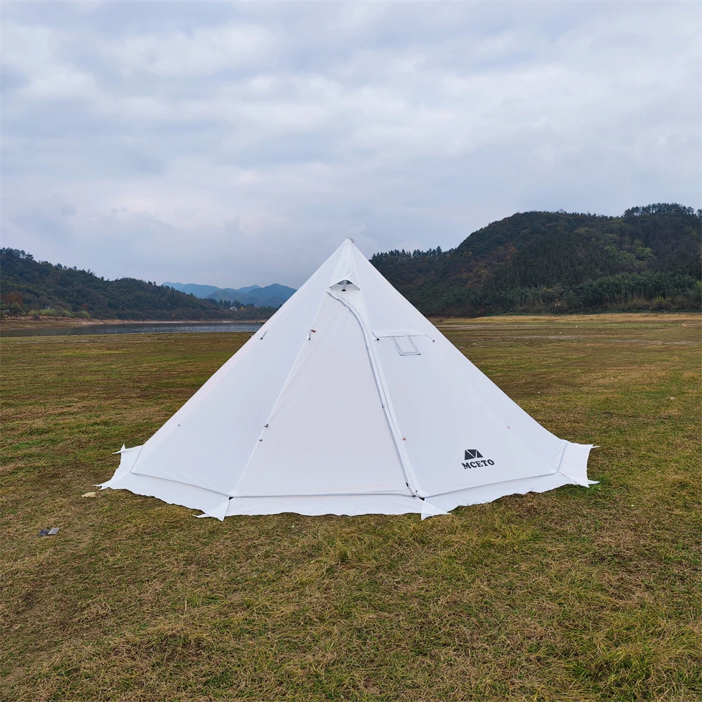 Upgraded 5M Oversized Pyramid Tent With Chimney - Tents - Camping Boutique