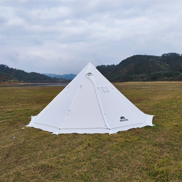 Upgraded 5M Oversized Pyramid Tent With Chimney - Tents - Camping Boutique