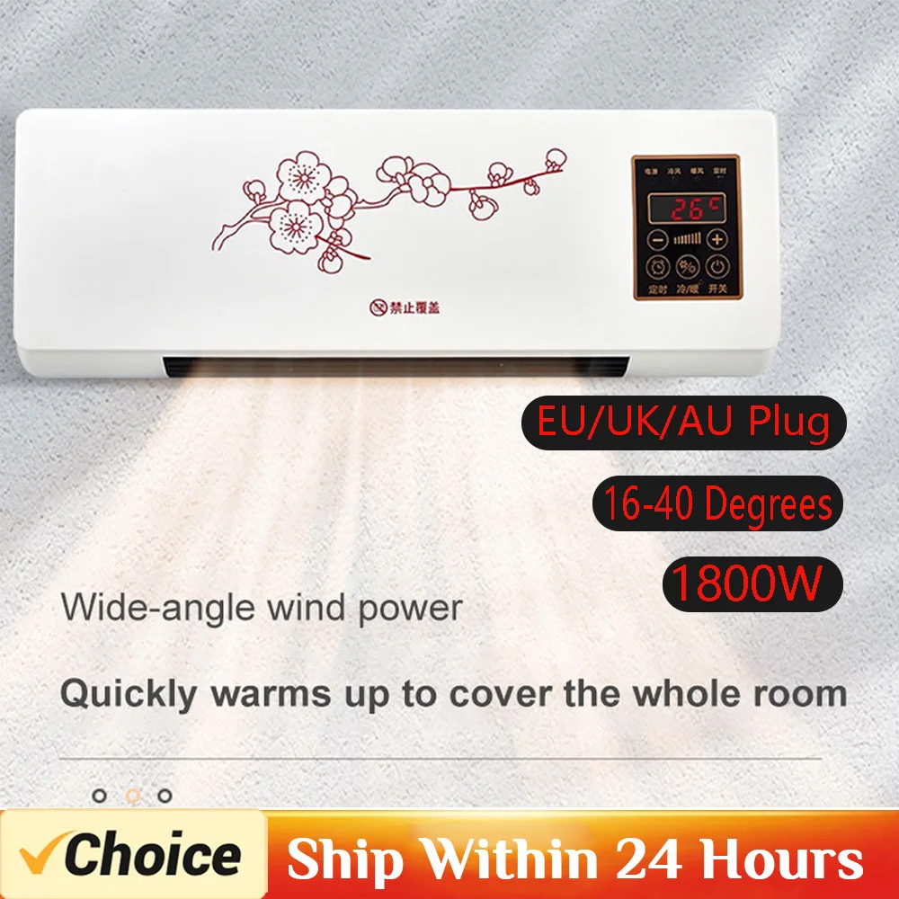 1800W-Mini-Cold-Air-Conditioner-Wall-Mounted-Air-Cooler-Heater-Remote ...