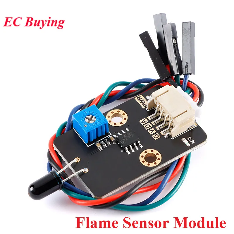 IR-Infrared-4-Wire-Flame-Detection-Sensor-Module-IR-Flame-Fire-Light ...
