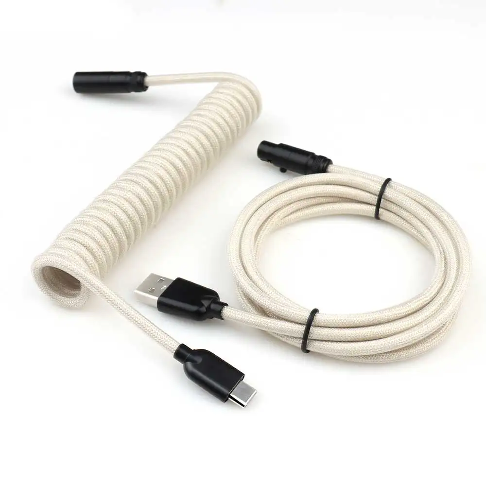 LANO-Coiled-Cable-Type-C-Mini-Xlr-Aviator-Flexible-Keyboard-Cables-for ...