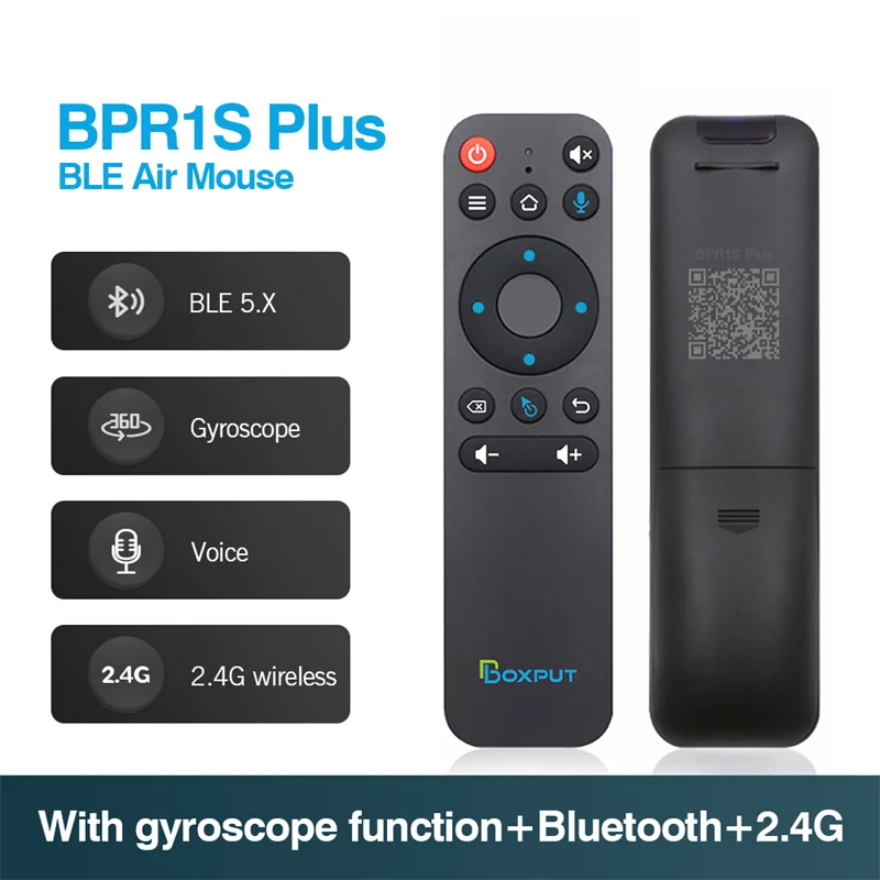 BPR1S Plus Gyroscope Wireless Air Mouse Smart Voice 2.4G BLE Multi ...