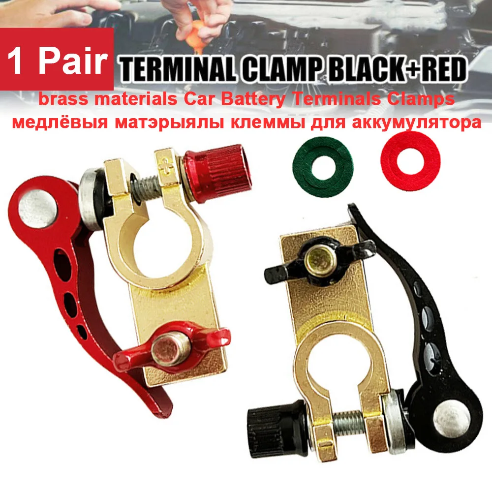 Brass-Car-Battery-Terminal-Connector-Battery-Clamps-Cap-Clips-Copper ...
