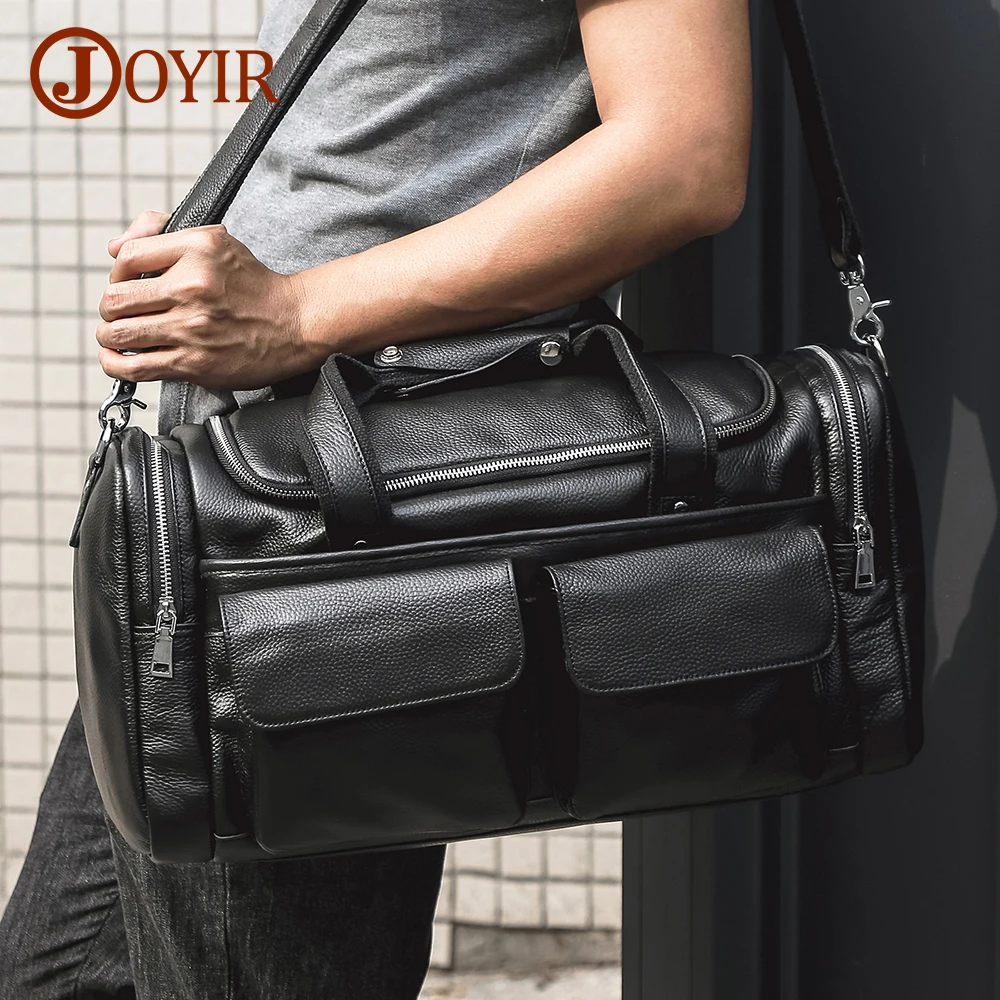 JOYIR-Genuine-Leather-Men-Travel-Bag-Soft-Real-Leather-Cowhide-Large ...
