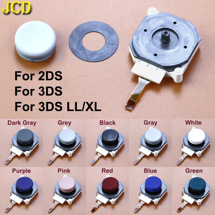 JCD-3D-Analog-Joystick-Stick-Grip-Cap-Dust-Ring-PAD-For-2DS-3DS-LL-XL ...