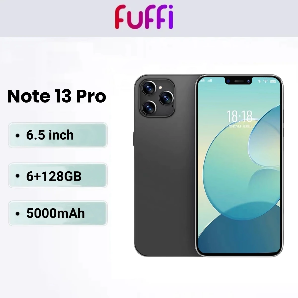 FUFFI-Note-13-Pro-Smartphone-Android-6-5-inch-6-128GB-ROM-8-21MP-Mobile ...