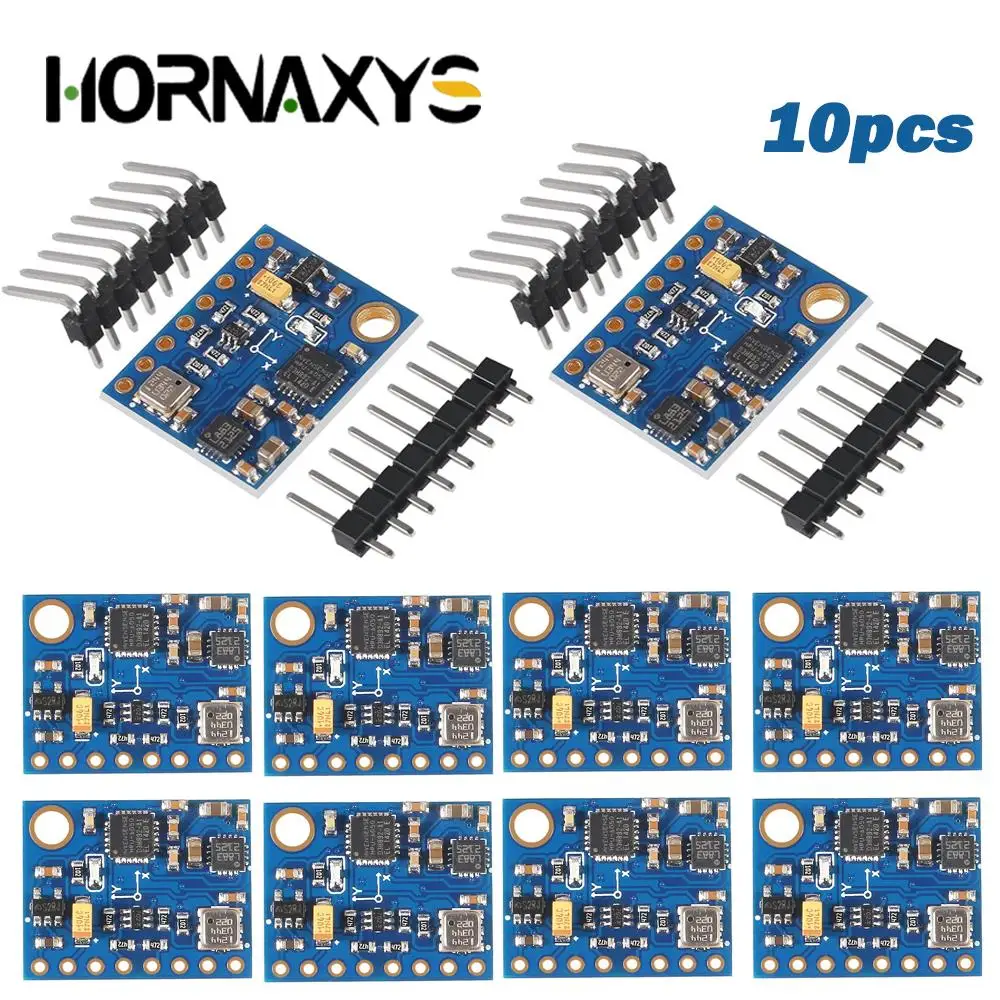 1-10PCS-GY-87-10DOF-Module-MPU6050-HMC5883L-BMP180-GY87-Sensor-Module ...