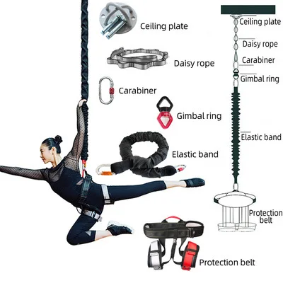 High-Strength-Elastic-Bungee-cord-dance-flying-suspension-rope-anti ...