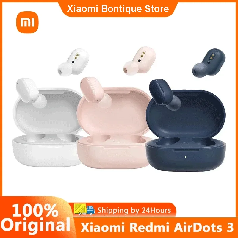 Xiaomi-Redmi AirDots 3 fone de ouvido sem fio, verdadeiro fone de ouvido sem fio, qualidade de ...