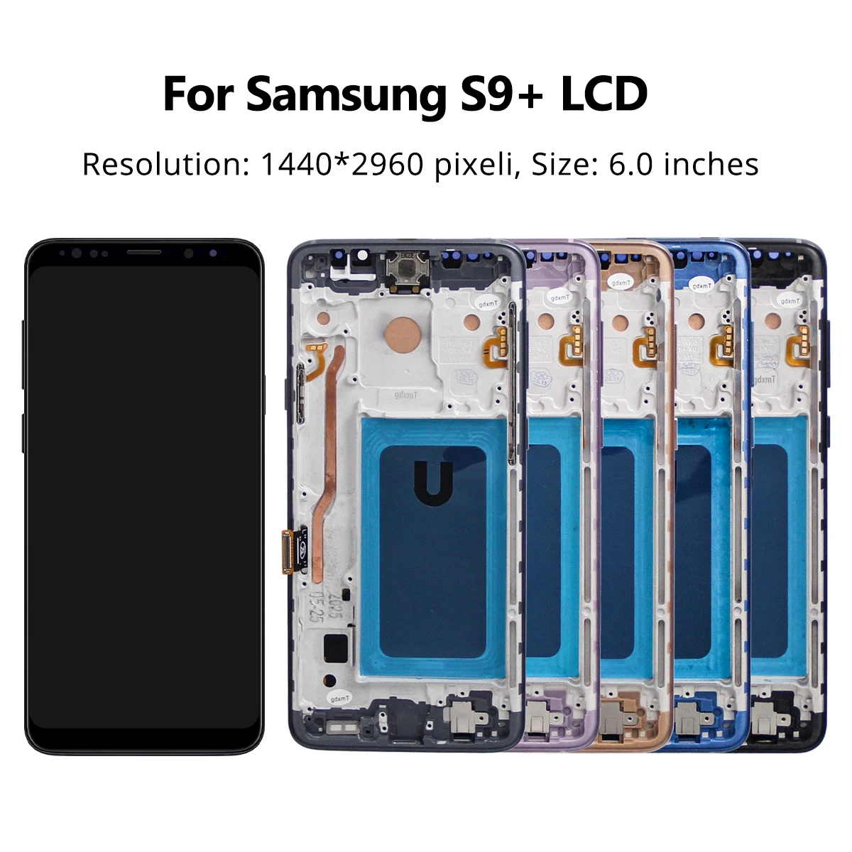 For Samsung S9+ TFT LCD Display Screen with Frame Assembly for G965F ...