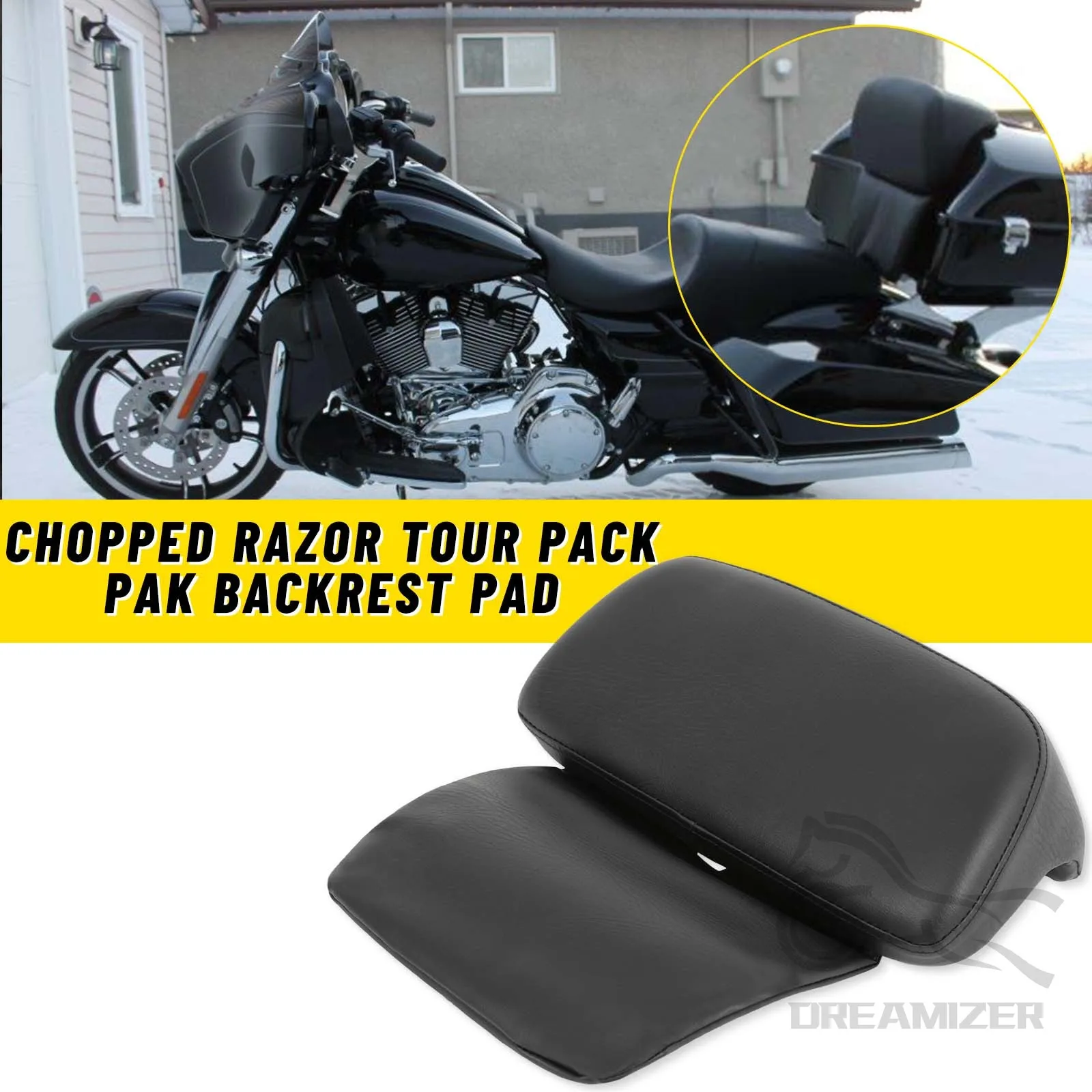 Motorcycle-Chopped-Razor-Tour-Pack-Backrest-Pad-Trunk-Backrest-Pads ...