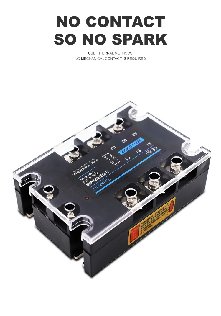 Radiateur 80A-200A - AA - Relais À Semi-conducteurs 3 Phases, Module ...