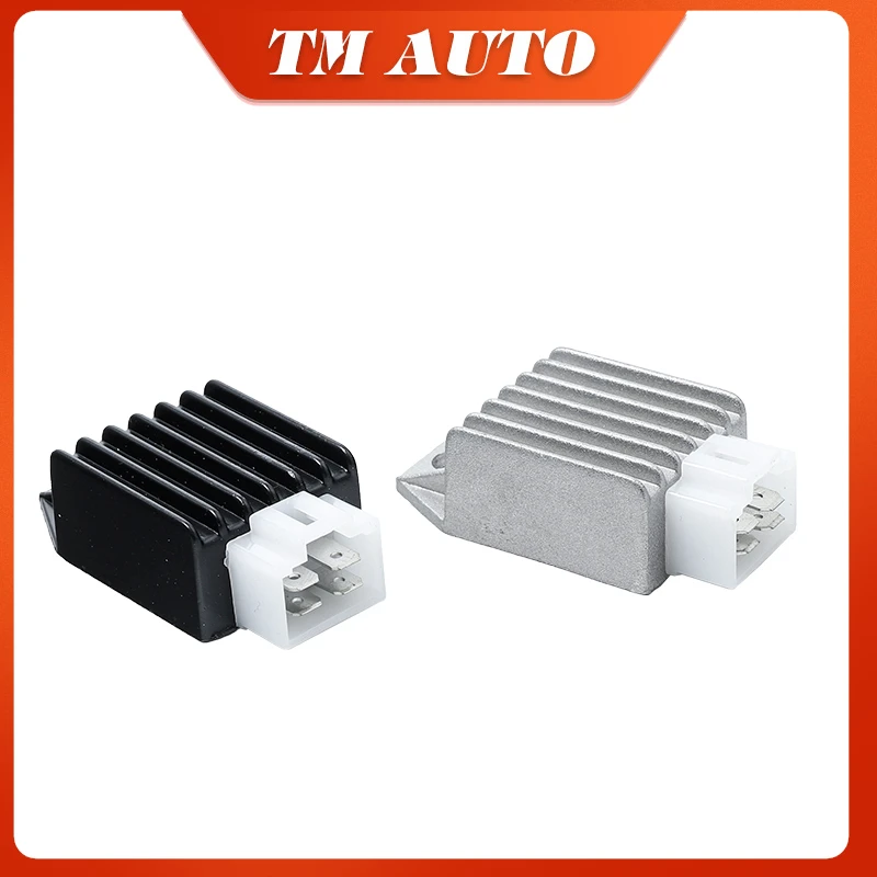 12V 4 Pin Voltage Regulator Full Wave Rectifier For GY6 50 80 125 150CC ...