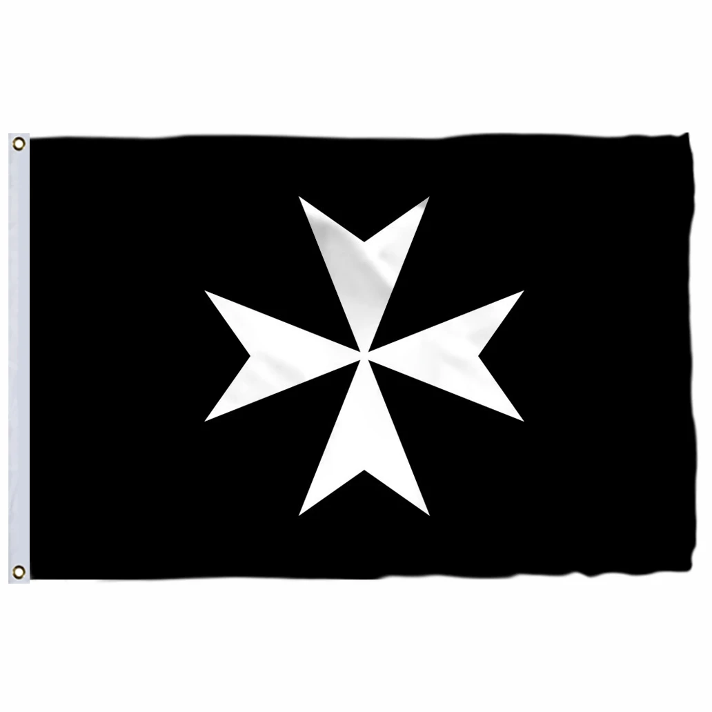 Malta-Hospitaller-Knights-Battle-Flag-90-x-150-cm-100D-Polyester-Big ...