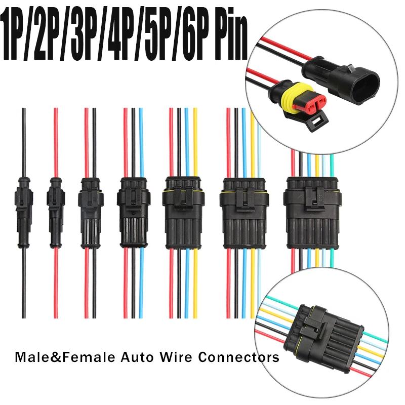 1P-2P-3P-4P-5P-6P-Pin-Male-Female-Waterproof-Electrical-Connector-Plug ...