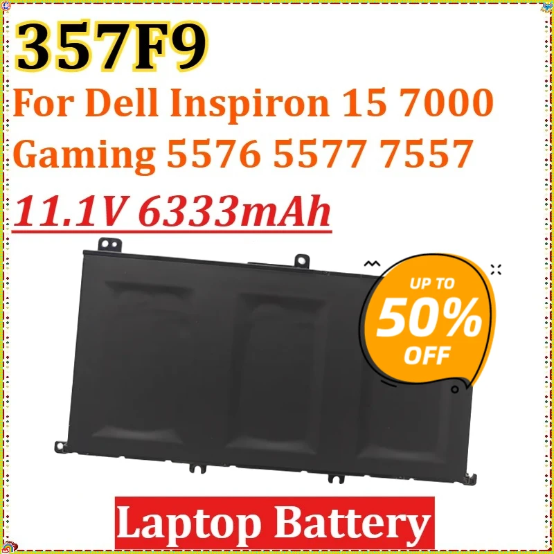 74Wh 357F9 Battery for Dell Inspiron 15 7000 Gaming 5576 5577 7567 7759 ...