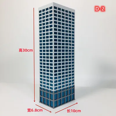 1:300 Scale Scene City Building Sand Table Model Plastic Train ...