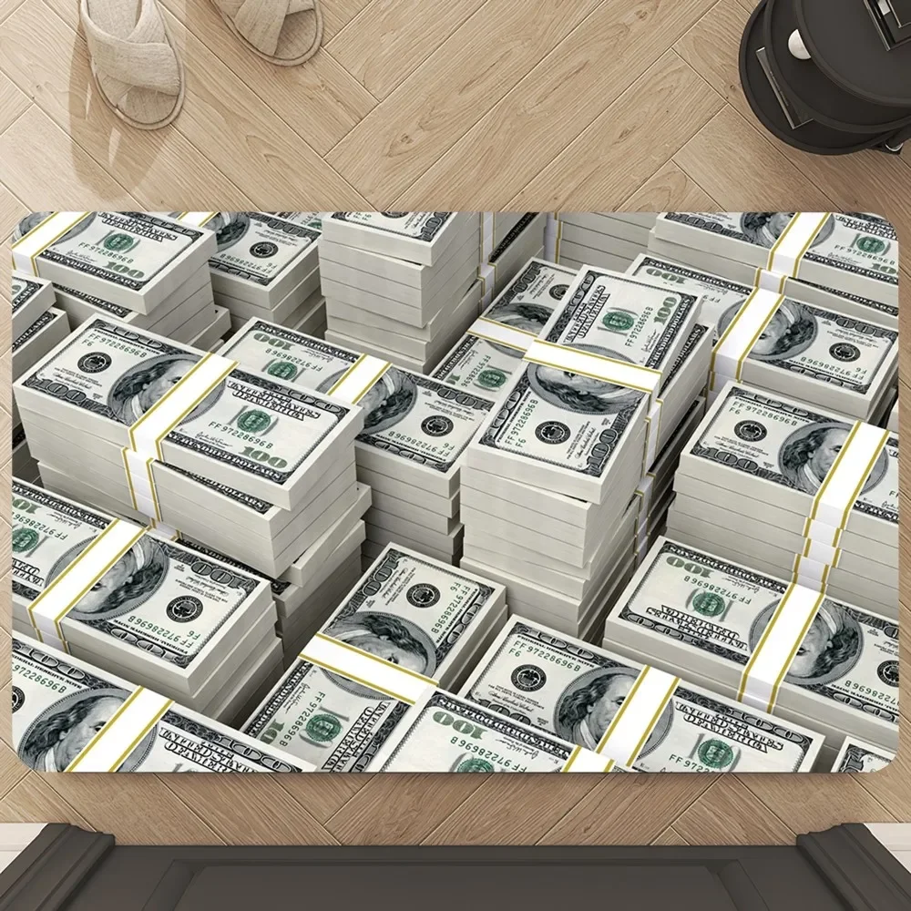 Money-Dollars-Rich-Fashion-Floor-Mat-Anti-Slip-Kitchen-Bedroom-Tufted ...