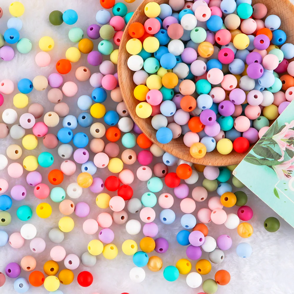 Pacifier Chain | Teething Bead | Teether Toy | Baby Teethers - 9mm 500 ...