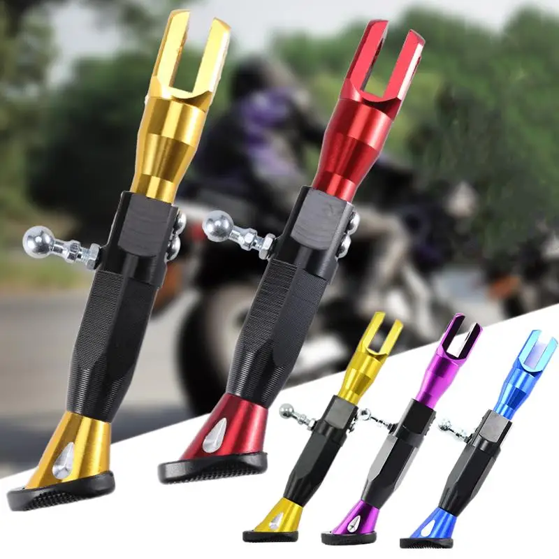 Adjustable-CNC-Metal-Motorcycle-Foot-Kickstand-Electrombile-Kick-Side ...