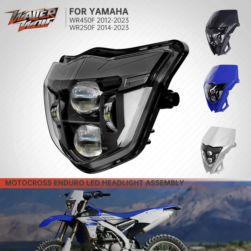 WR450F-WR250F-LED-Headlight-Assembly-For-YAMAHA-WR-TTR-YZ-XT-125-250 ...