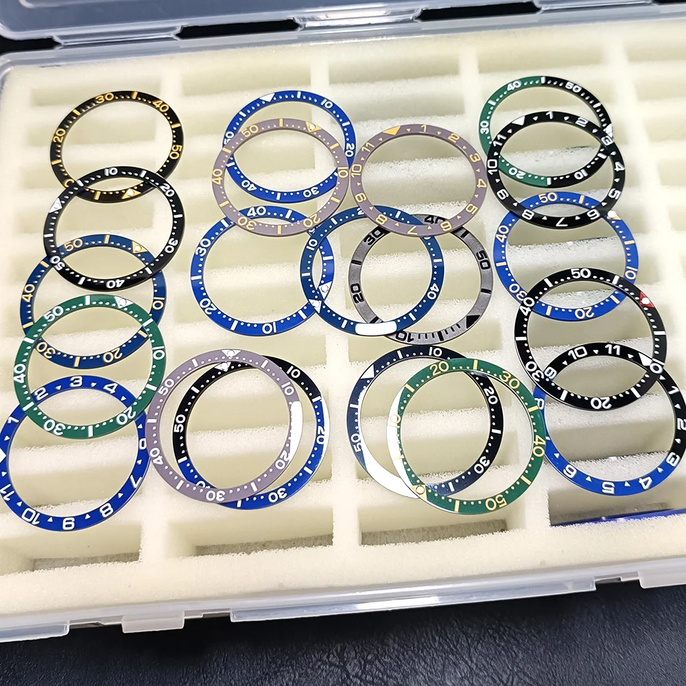 Flat-Ceramic-Bezel-Insert-38mm-31-6mm-Watch-Fit-SKX007-SKX009-SKX011 ...