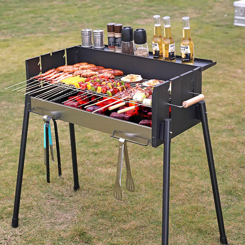 Portable-Smokeless-BBQ-Grill-Charcoal-Stove-Outdoor-Courtyard-Barbecue ...