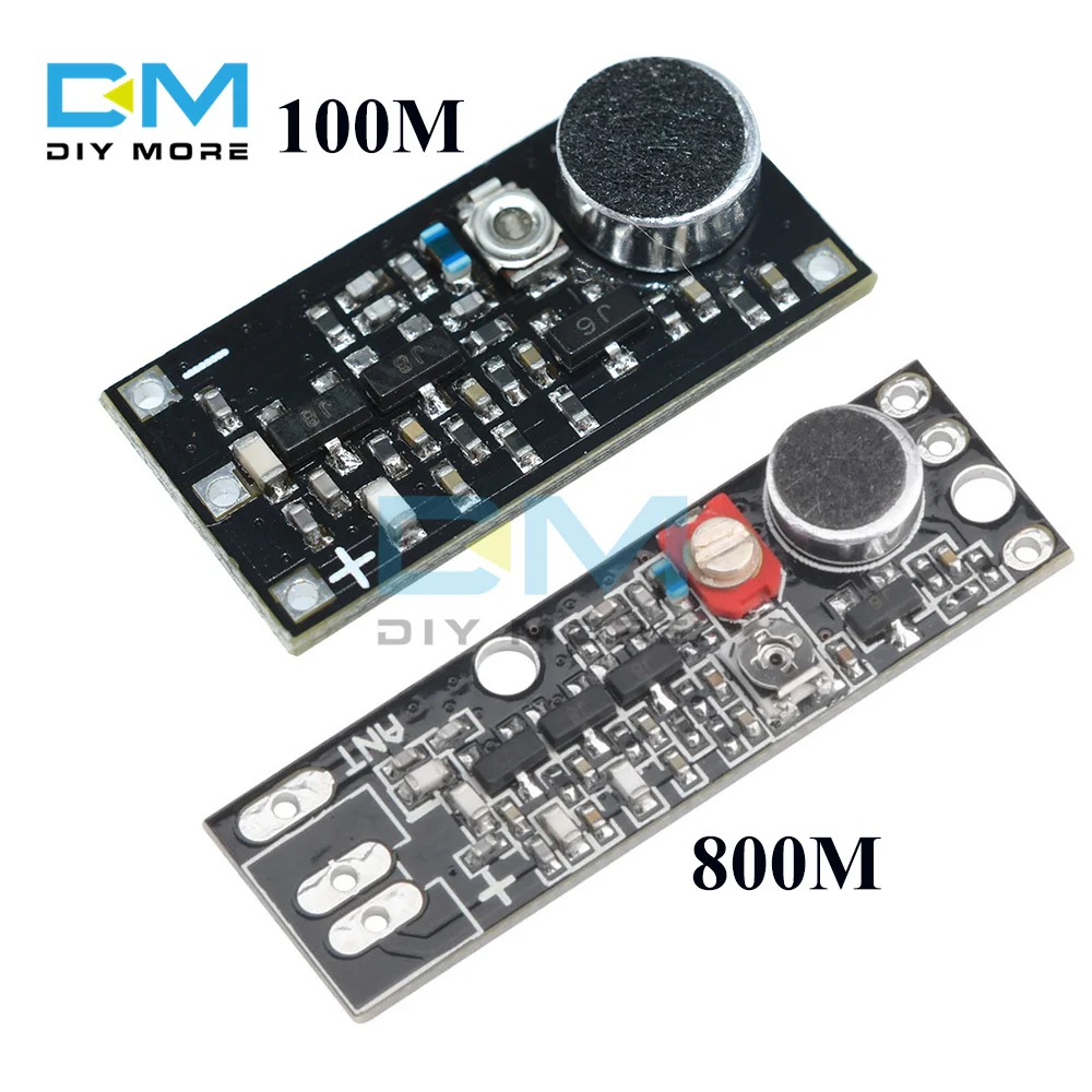 88-115MHz FM Transmitter Module with Microphone DC 2V 9V 9mA Wireless ...