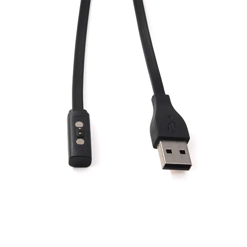 Black USB Charger Charging Cable For Pebble Time Round/ Time Smart ...