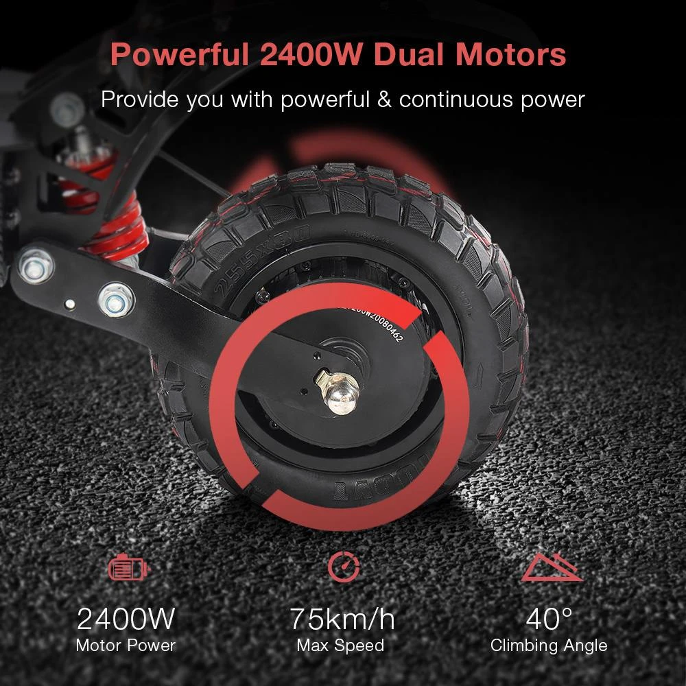 EU in Stock LAOTIE ES18 Lite 2400W Dual Motor Foldable Electric Scooter ...