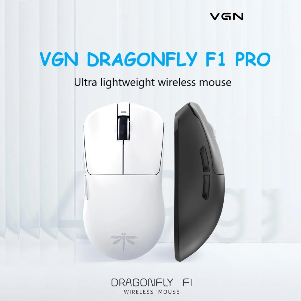 Vgn 잠자리 F1 센서 Paw3395 무선 2.4g 유선 26000DPI 55g 게임용 마우스, 고성능 - 티몬