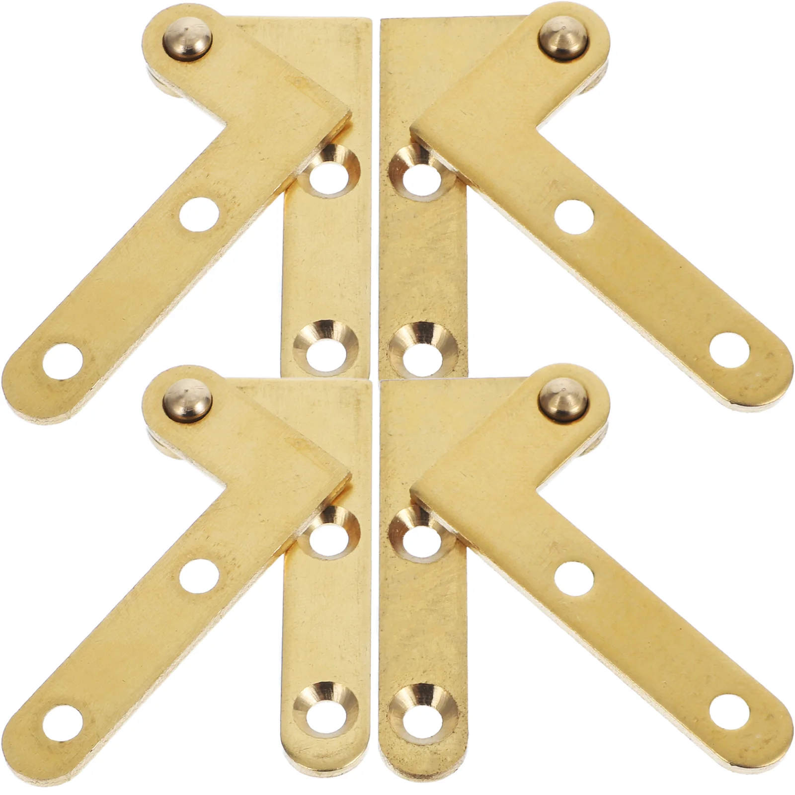 4 set Copper Pivot Hinges Rotating 360 Degree Hidden Door Hardware ...