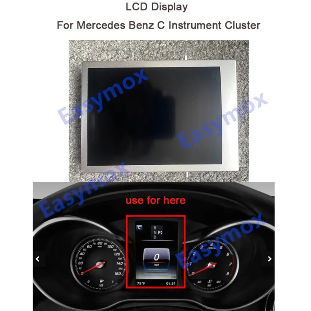 5-7-LCD-Display-for-Mercedes-Benz-C-C-Class-2015-2018-C200-C250-C300 ...