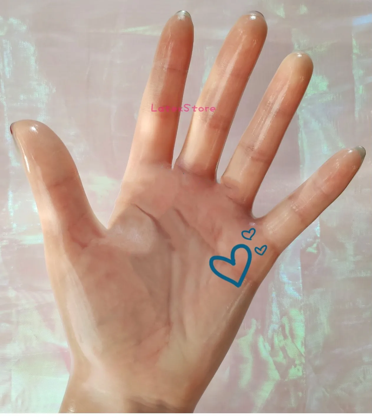 Sexy Transparent Latex Gloves Fetish 0.08MM Ultra-Thin Skin Tight High ...