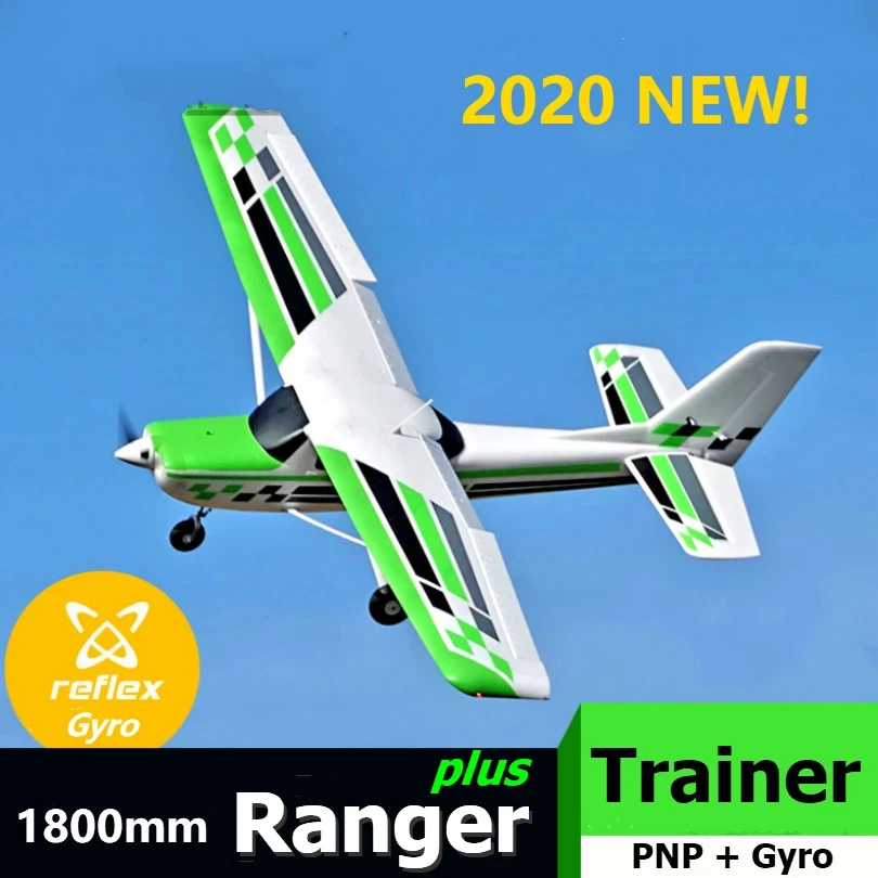 FMSRC RC Airplane Plane 1800mm Ranger Trainer 4S 5CH with Flaps Radio ...