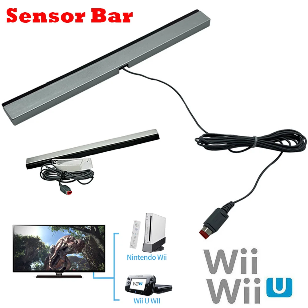 For-Nintendo-Wii-Wii-U-Wired-Motion-Sensor-Receiver-Game-Move-Remote ...