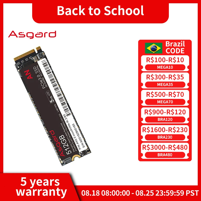 Asgard-ssd-nvme-me-AN3-0-512G1TB-M-2-NVMe-SSD-PCIe3-0X4-Internal-solid ...