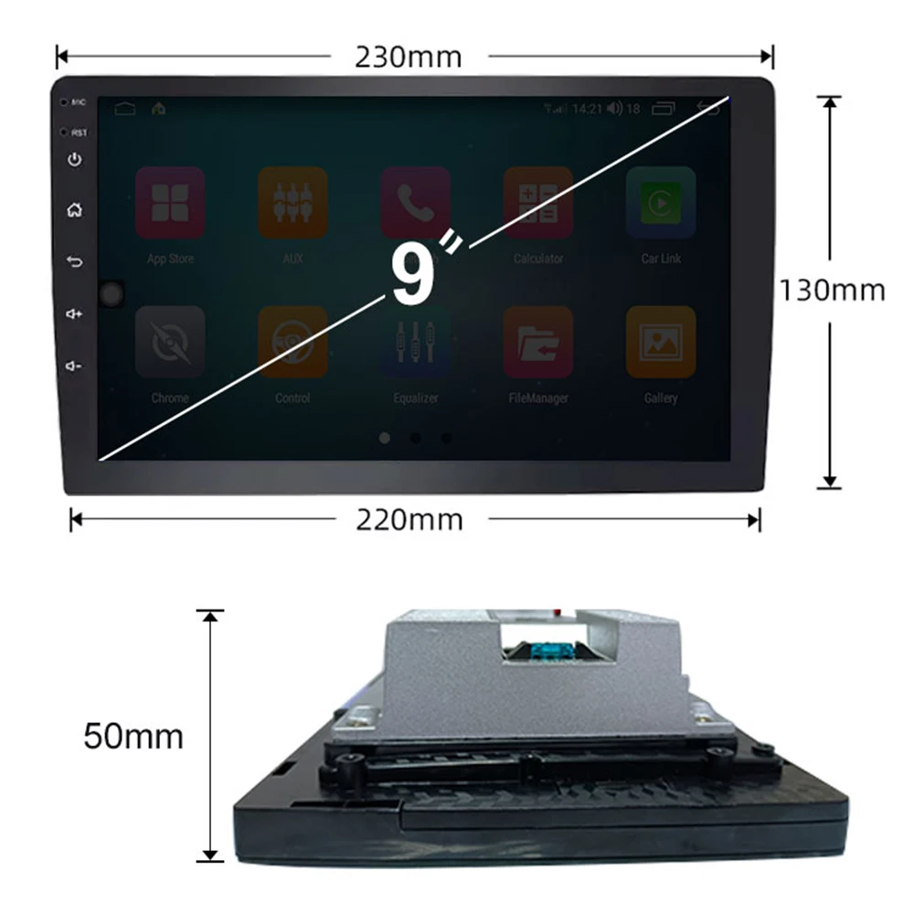9-IPS-Screen-Android-14-System-2-32G-6-128G-8-128G-For-Car-Universal ...