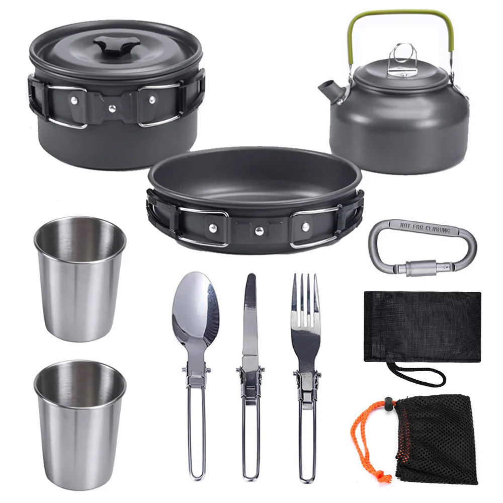 Camping-Cookware-Kit-Outdoor-Aluminum-Lightweight-Equipment-Camping ...