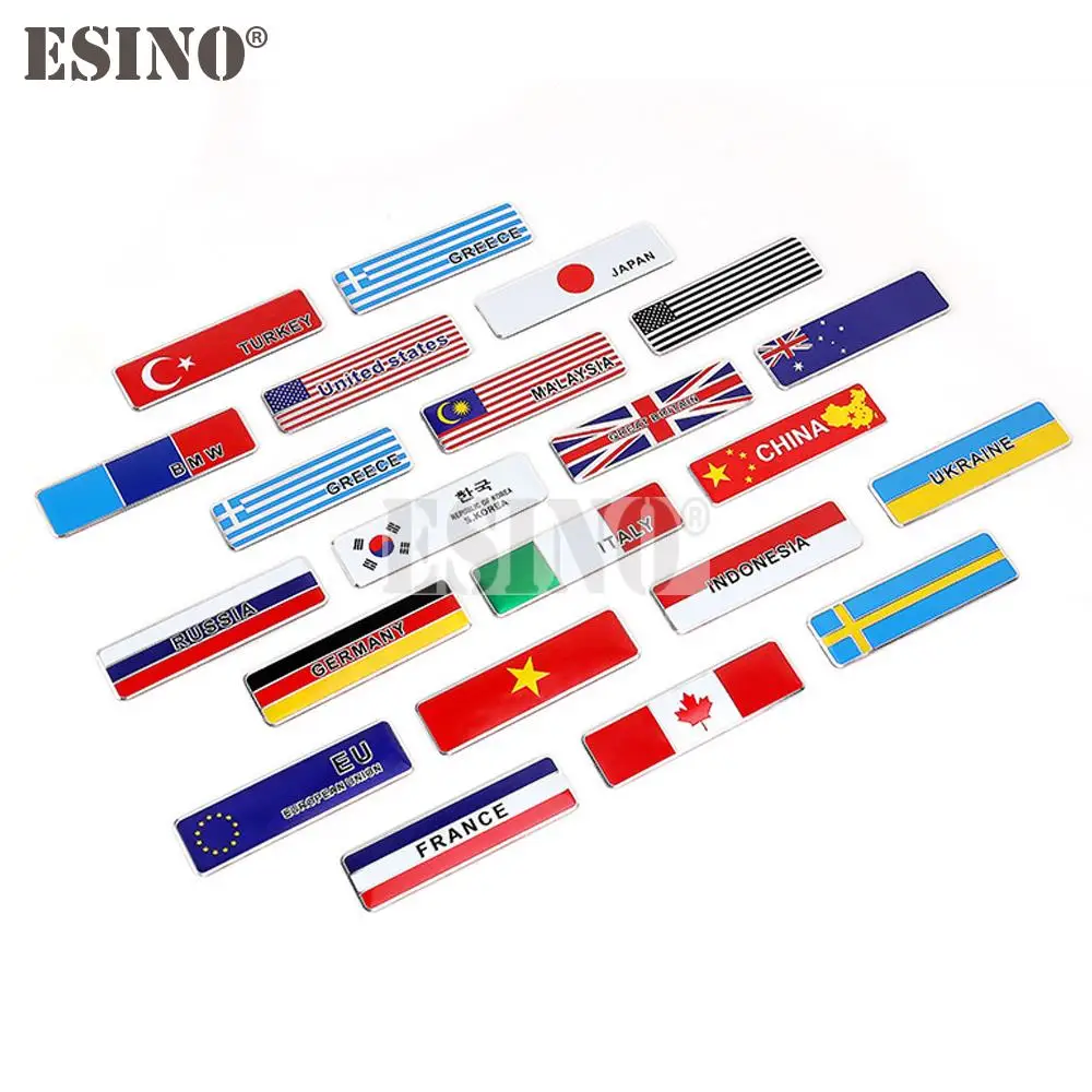 Car-Styling-National-Flag-Metal-Aluminium-Alloy-3D-Adhesive-Emblem ...