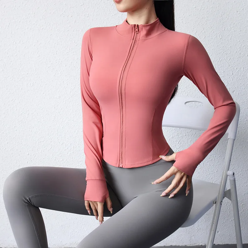 2024-Yoga-wear-running-sports-jacket-quick-drying-women-s-fitness-wear ...