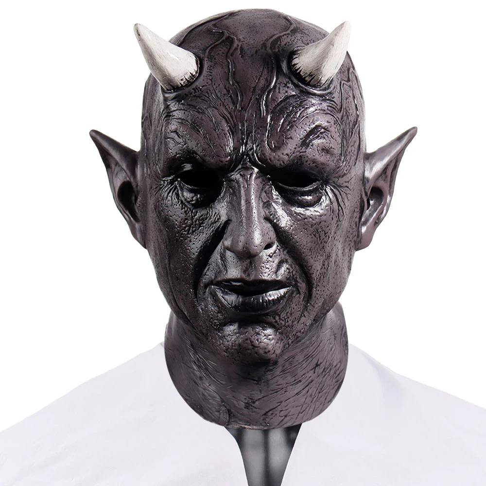 Halloween Mephistopheles Demon Horn Mask Cosplay Horror Devil Killer ...