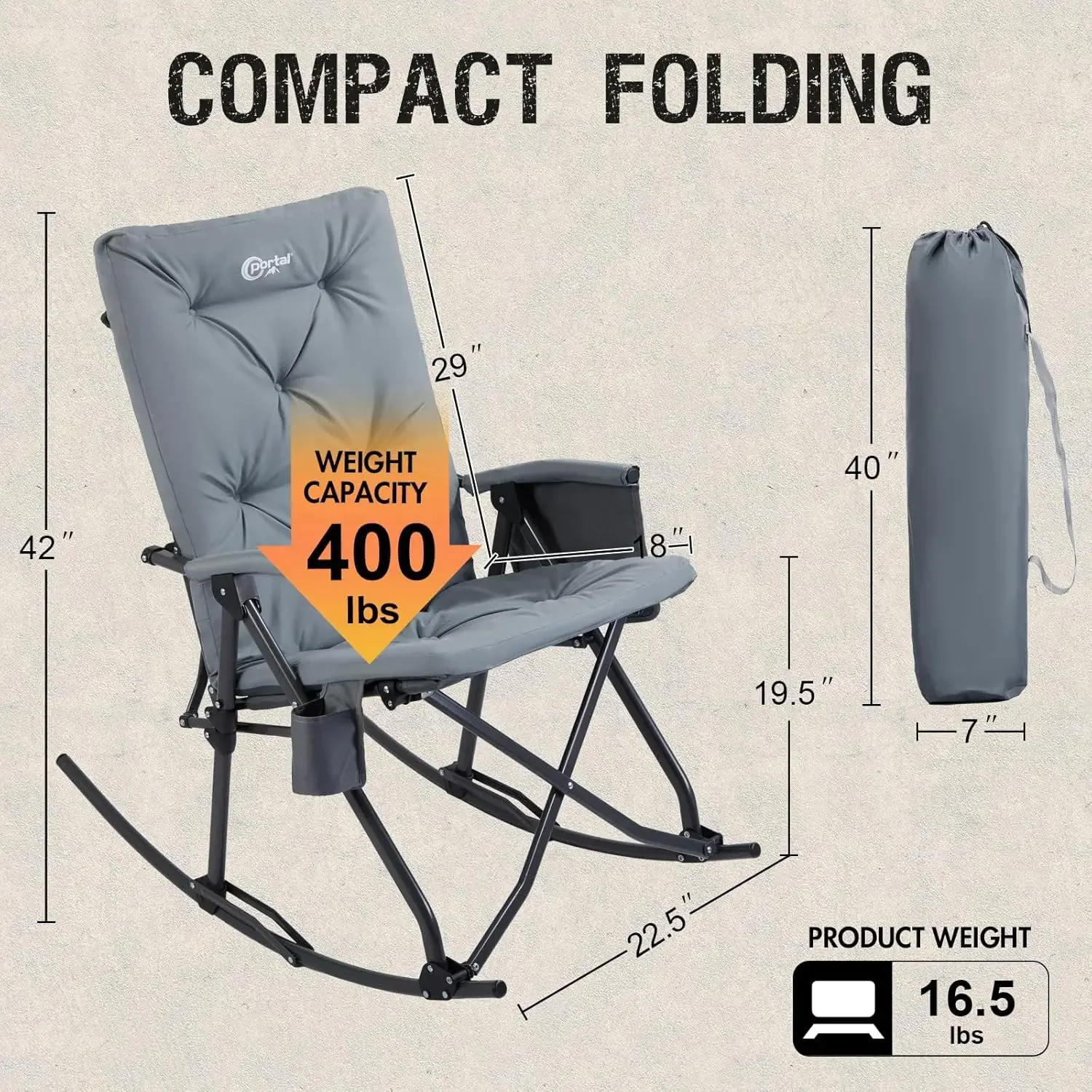 Folding Rocking Chair – OUTFITTERS PURSUIT