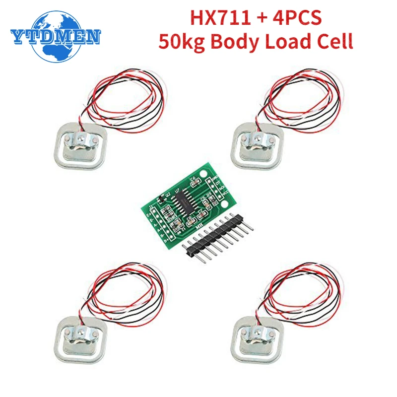 HX711-AD-Module-Body-Load-Cell-Weighing-Sensor-Pressure-Sensor-4PCS ...