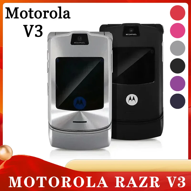 Refurbished-MOTOROLA-RAZR-V3-90-New-Original-Unlocked-Clamshell ...